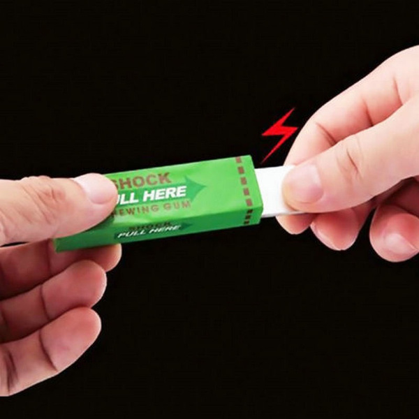 Hot Funny Kidding Electric Shock Joke Chutty Cachou Bubble Chewing Gum ...