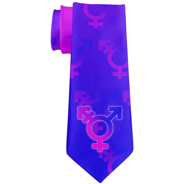 Transgender Transition Pink Blue Ombre LGBT All Over Neck Tie | Wish