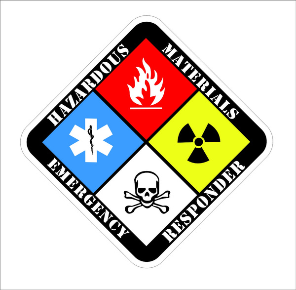 HAZMAT Technician Decal Firefighter Haz Mat Hazardous Materials Sticker ...