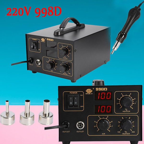 998D Digital SMD Soldering Desoldering Station Hot Rework Tool | Wish