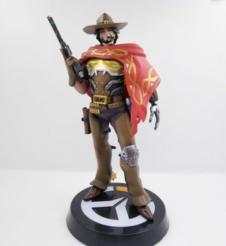 Blizzard OverWatch Jesse McCree BAMF CowBoy PVC Action Figure Statue 3D ...