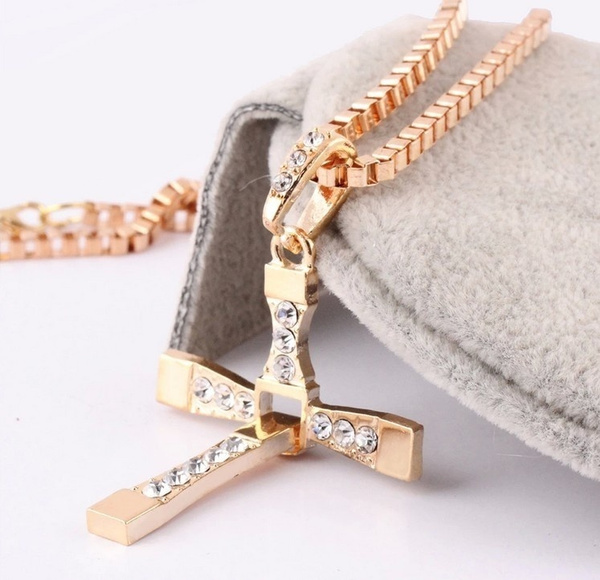 The Fast and The Furious Dominic Toretto Cross Necklace Chain Pendant ...