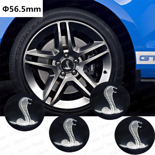 4pcs 56.5mm Car Wheel Center Hub Cap Stickers for Ford Mustang GT ...
