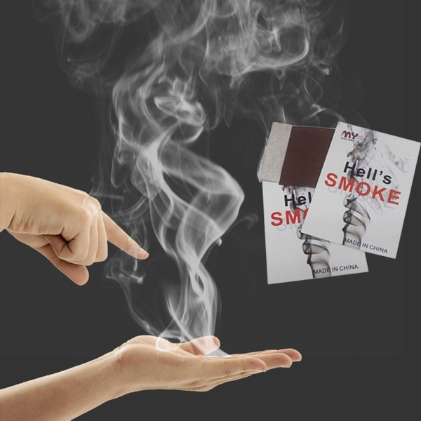 Fantastic Finger Up Close Smoke Magic Trick Smoking Illusion Paper ...