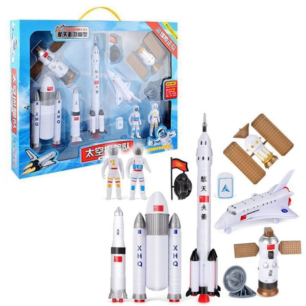 Space station adventure model kit with shuttle rocket astronauts kids ...