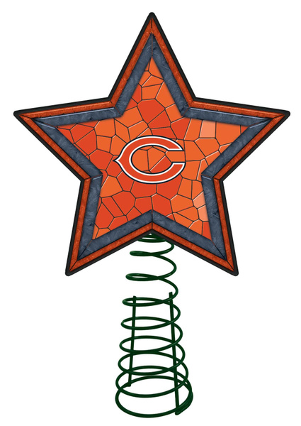 Chicago Bears Mosaic Tree Topper | Wish