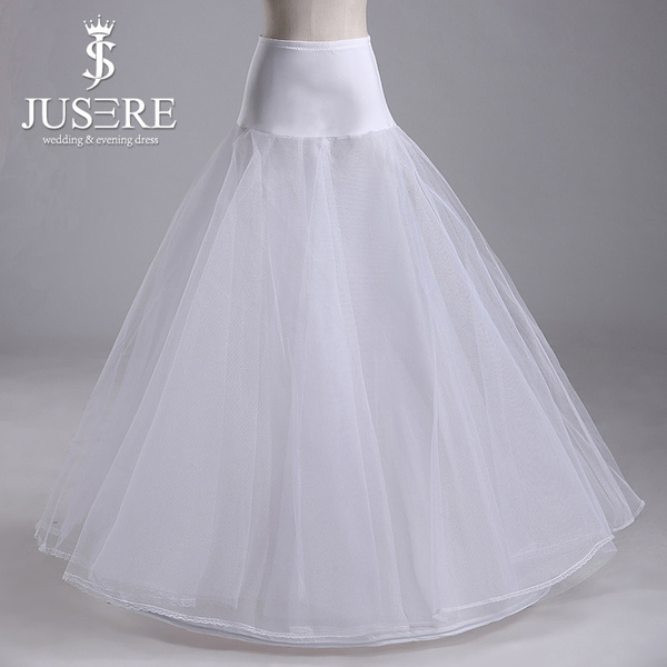 JSP016 High Quality A-Line Layers Tulle Crinoline Lace Edge Wedding ...