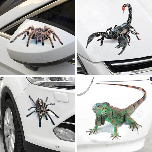 3D Spider Scorpion Animal Print Car Window Bumper Body Decal Sticker ...
