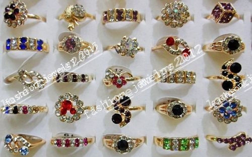 Wholesale Lots Bulk Job Mixed 50pcs Exquisite Flower Crystal Rhinestone ...