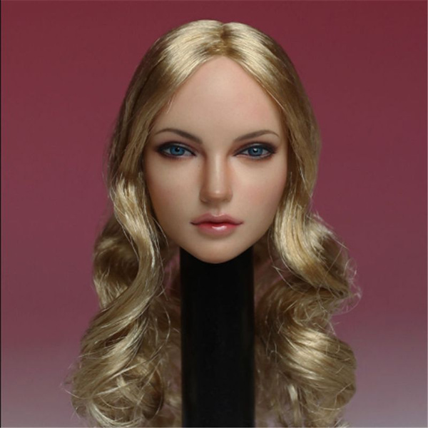 1/6 European Female Head Sculpt Carving Model Blond Curls | Wish