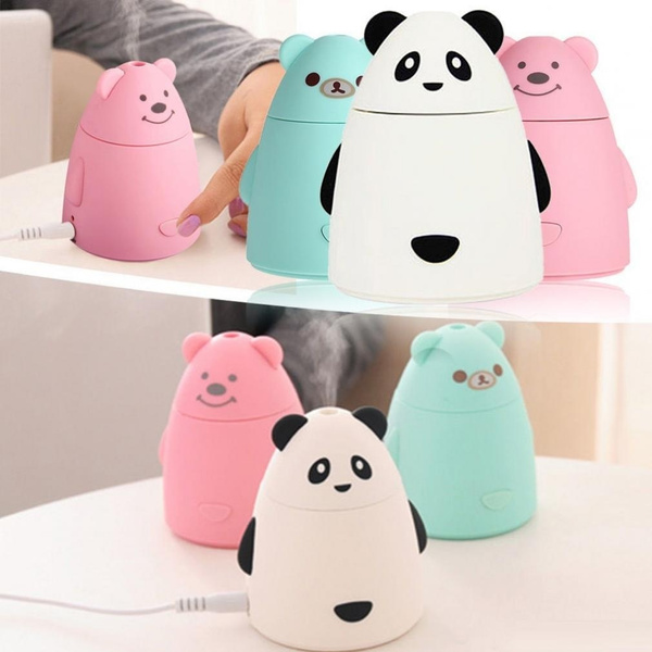 Ultrasonic Aromatherapy Essential Aroma Oil Diffuser Panda Cool Mist ...