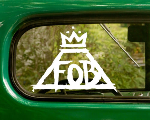 2 FALL OUT BOY STICKERs Band Decal For Car Truck Laptop 4x4 Window ...