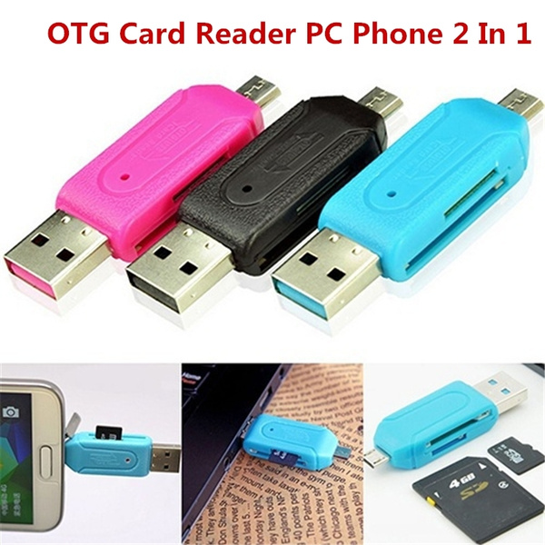 5 Colors High Quality Multifunction USB OTG Card Reader Universal Micro ...