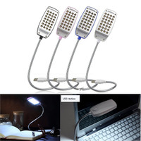28LEDs reading lamp LED USB Book light Ultra Bright Flexible 4 Colors for Laptop Notebook PC ...