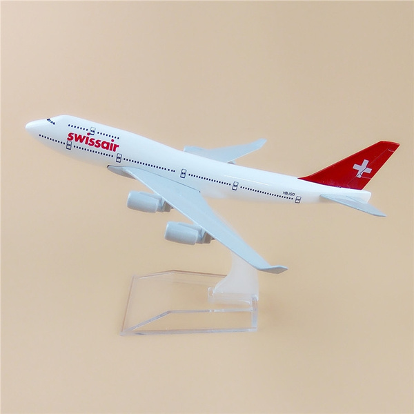 Swiss Airlines Airways Boeing 747 Alloy Metal Airplane Model Simulated ...
