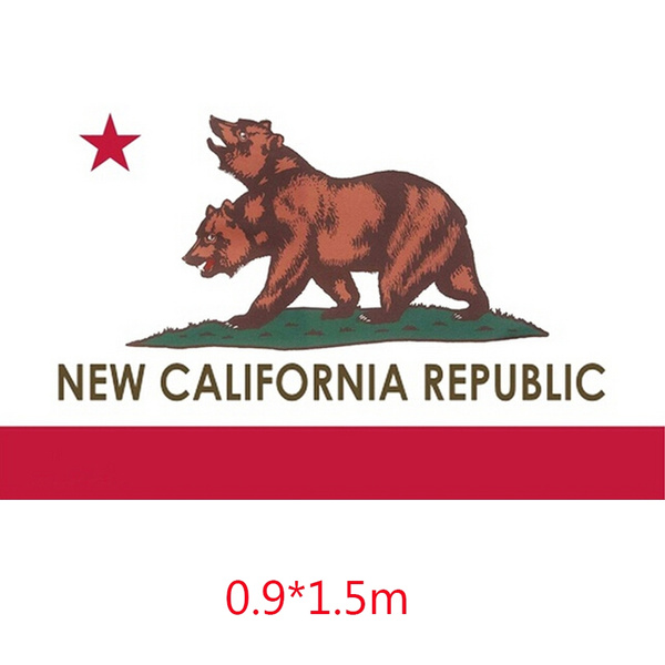 California Fallout Republic Flag Banner 2 Headed Bear Flag 90x150cm | Wish