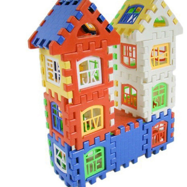 DIY 3D Plastic Puzzle Building Blocks Bricks Children Kids Educational ...