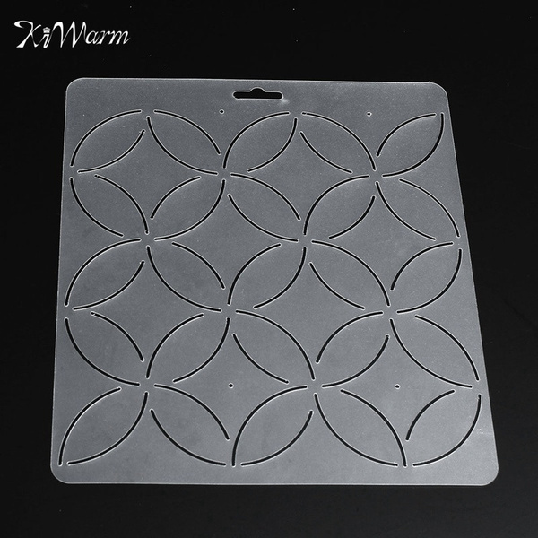 1Pcs Semi-transparent Coins Shape Stencil Plastic Quilting Template ...