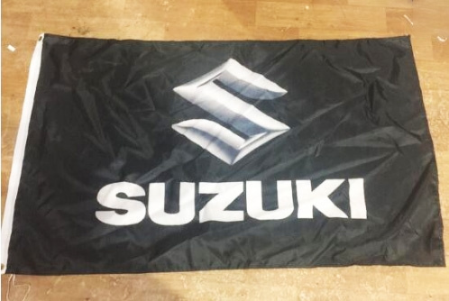 Suzuki Motorcycle Flag Suzuki Flags Suzuki Car Banner Flags-3X5ft-black ...
