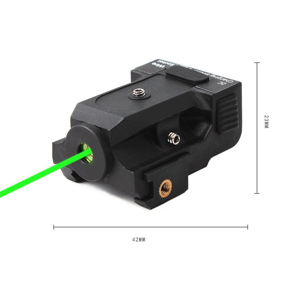 New Micro Green Dot Laser Sight Rechargeable Subcompact Pistol Green ...