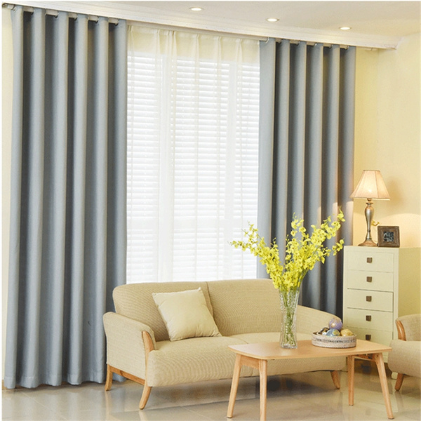 Elegant Plain Velvet Curtains for Bedroom Modern Living Room Curtains ...