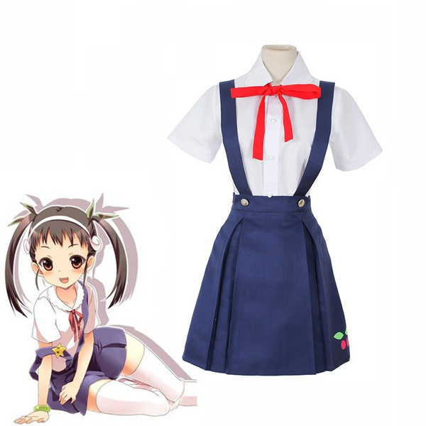 Anime Bakemonogatari Monstory Cosplay Costumes Hachikuji Mayoi Cosplay ...