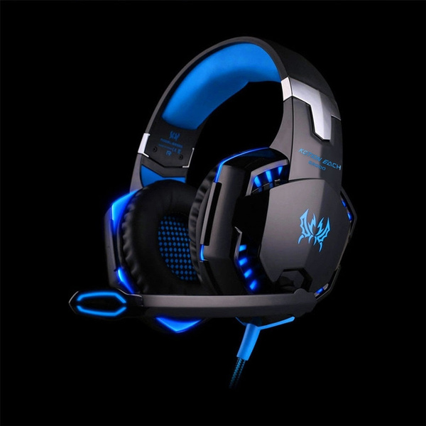 G2000 USB 3.5mm Stereo Surround PC LED Gaming Headset Headphones ...