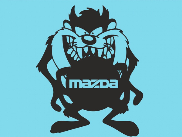 2Pcs For Taz Mazda Car Window Car Sticker Car Sticker Rear Bumper Wind ...