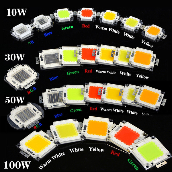 LED Spotlight Bulb 10W 20W 30W 50W 100W High Power integrated LEDs lamp ...