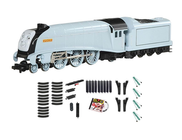 Bachmann Trains Thomas and Friends Spencer Engine Train + Track Pack ...