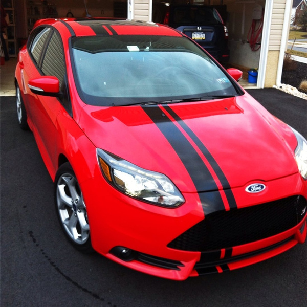 Decal Sticker Vinyl Body Racing Stripe Kit Compatible with Ford Focus ...