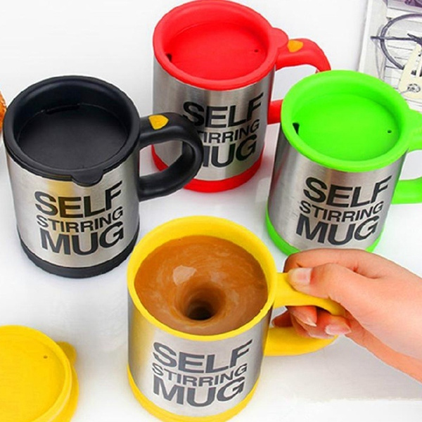 Stainless Lazy Self Stirring Mug Auto Mixing Coffee Cup | Wish
