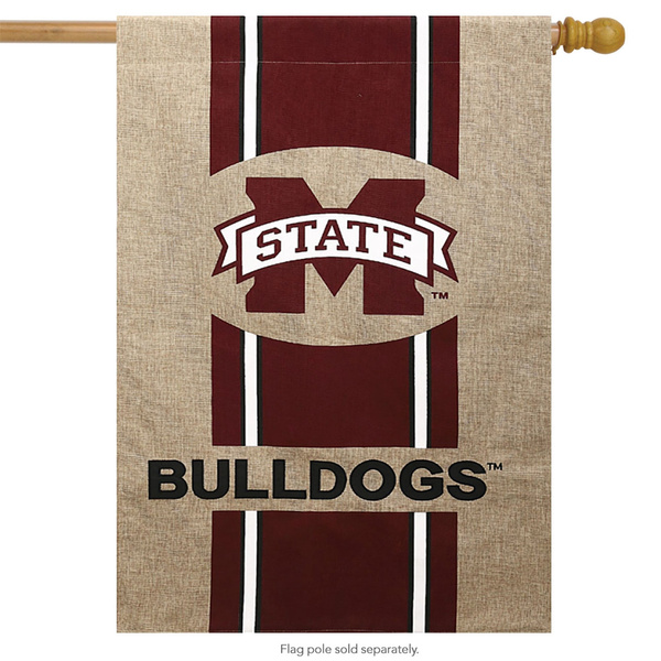 Mississippi State University Burlap House Flag | Wish