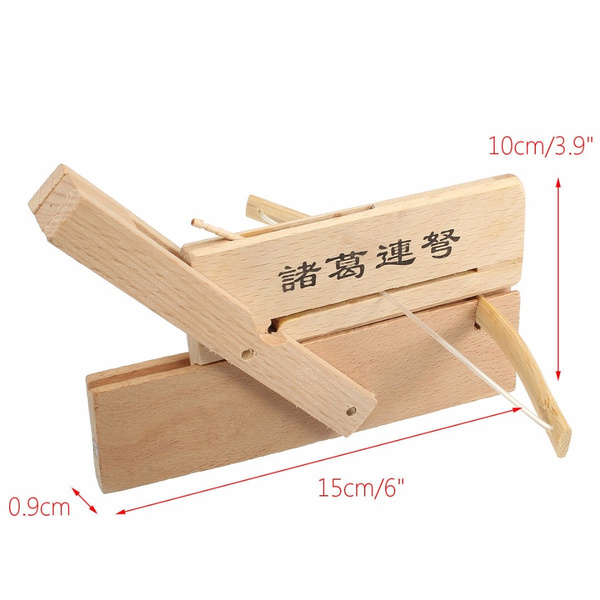 New Quality Bamboo Wood Mini Zhuge Crossbow Crafts Chinese Repeating ...