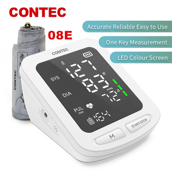 CONTEC Blood Monitor LED Digital Electronic Sphygmomanometer Health ...