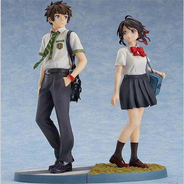 Your Name Anime Tachibana Taki & Miyamizu Mitsuha PVC Action Figure ...