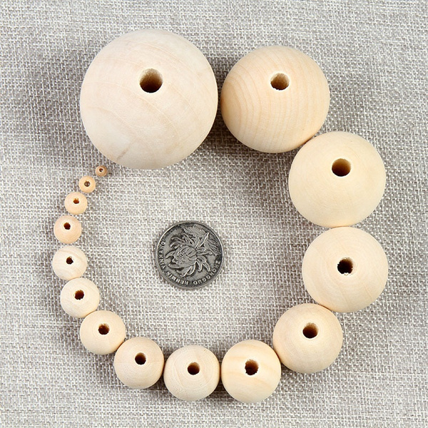 A simple wooden color ball DIY beads beads wooden beads accessories 4mm ...