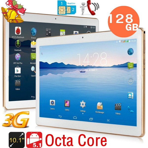 10.1 Inch Octa Core Tablet Android 6.0 Dual SIM 3G Phone Call WIFI GPS ...