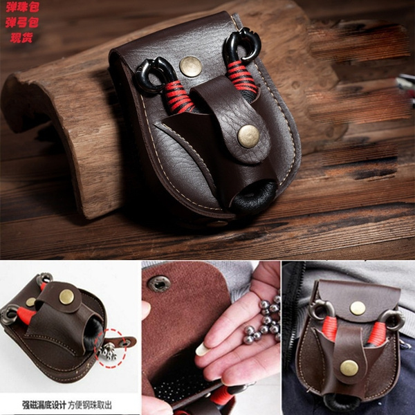 Outdoor leather slingshot package Case Pouch for Catapult Slingshot ...