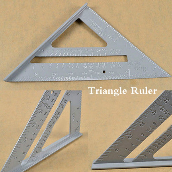 7 Inch Aluminum Speed Square Protractor Rafter Triangle Ruler Square ...