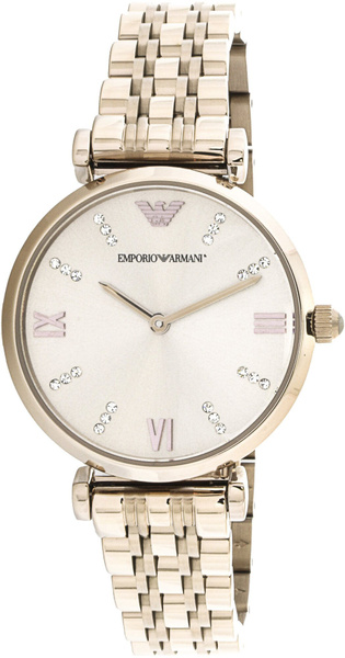 Emporio Armani Women's AR11059 Rose-Gold Stainless-Steel Japanese ...