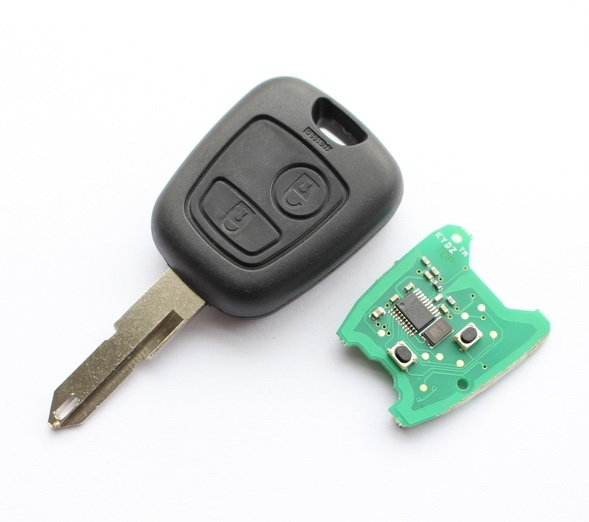 for Peugeot 206 , 207 car 2 button remote key 433mhz with ID46 ...