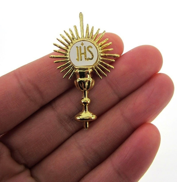 24 First Communion Favor Gold Holy Sacrament Primera Comunion Bautizo ...