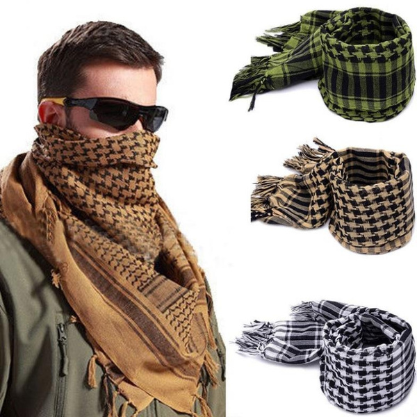 Unisex Military Arab Tactical Desert Shemagh KeffIyeh Scarf Shawl Neck ...