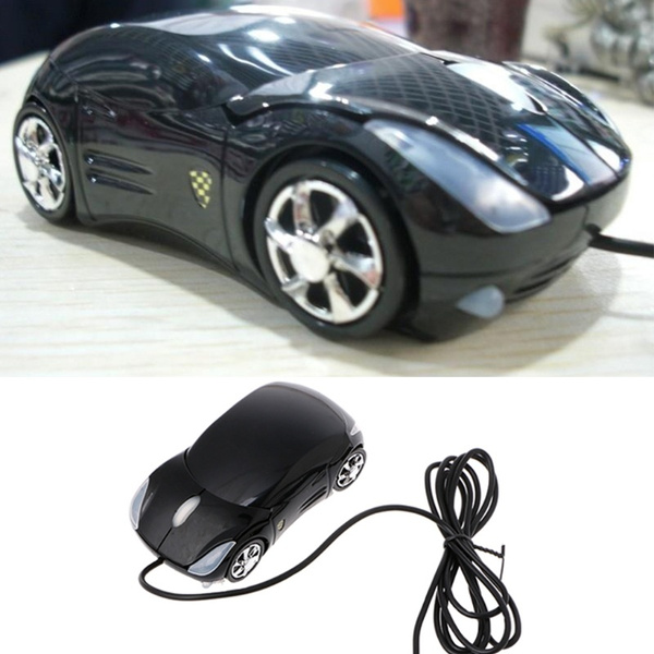 1600DPI Mini Car shape USB optical wired innovative 2 headlights mouse ...