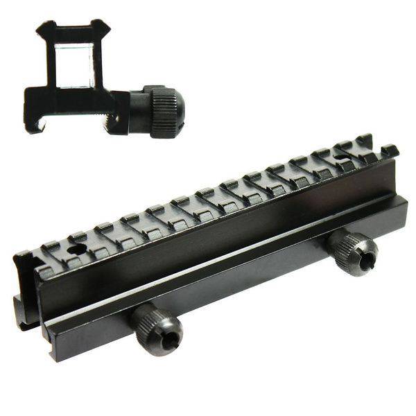 (US Shipping)Tactical See-Thru Flat Top 1" Picatinny Rail Riser / Scope ...
