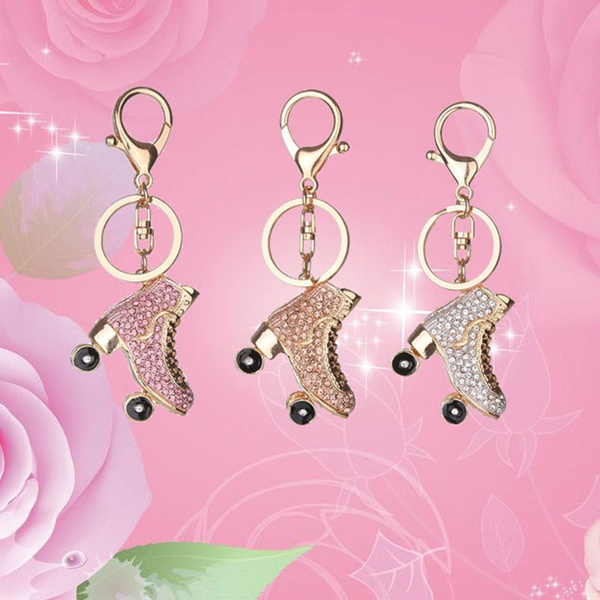 Hot Selling Keyring Bag Charm Pendant Keys Holder Roller Skates Shoe ...