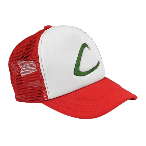 Anime Cosplay Pokemon Pocket Monster Ash Ketchum Baseball Trainer Cap ...