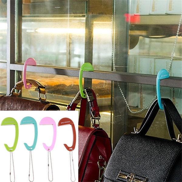 Portable Exquisite Plastic Desk Chair Handbag Tote Hook Hanger Holder ...