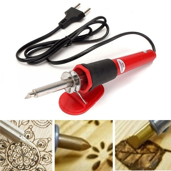 220V-240V Profesional Hobby Crafts Wood Burning Pen Set Soldering Iron ...